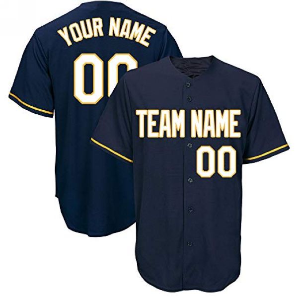 Custom Navy Baseball Jersey